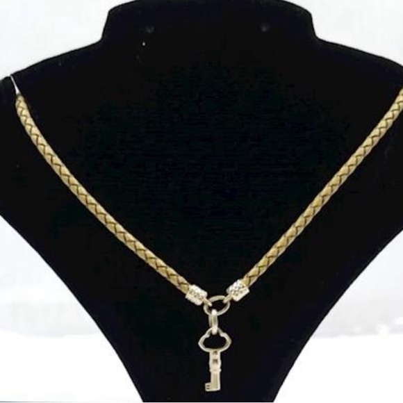 Kendra Scott | Jewelry | Kendra Scott Braided Leather Key Choker ...